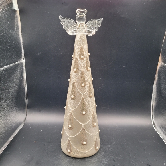 Pier 1 | Holiday | Pier Import Glass Angel 12 Gold Christmas Holiday ...